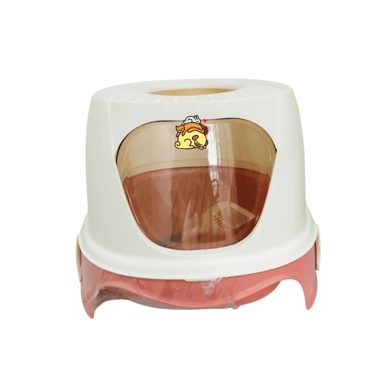 Arenera cubierta doble salida para gatos – Mascotascol Conejoscol Petshop